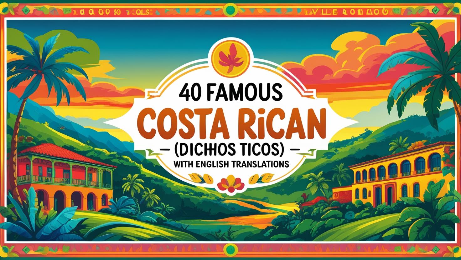 40 Famous Costa Rican Sayings (Dichos Ticos) — With English ...